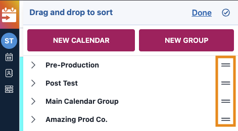 How to sort and organize your calendars – Revolution Entertainment Services